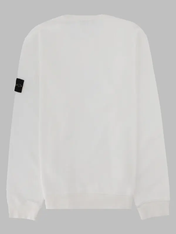 Stone Island Felpa Con Patch Logo