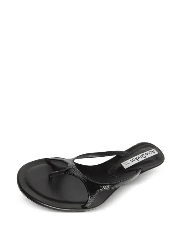 Acne Studios Leather Thong Sandals - Multicolor