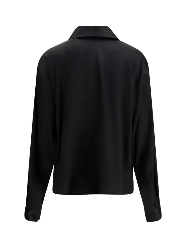 TOM FORD Stretch Silk Shirt - Black