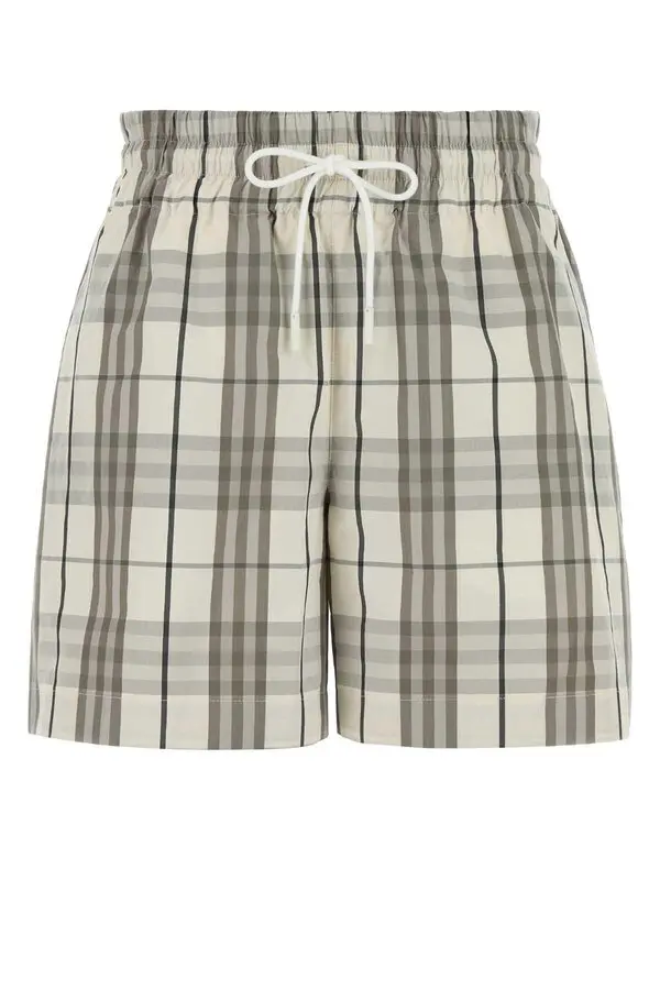 Burberry Embroidered Poplin Shorts