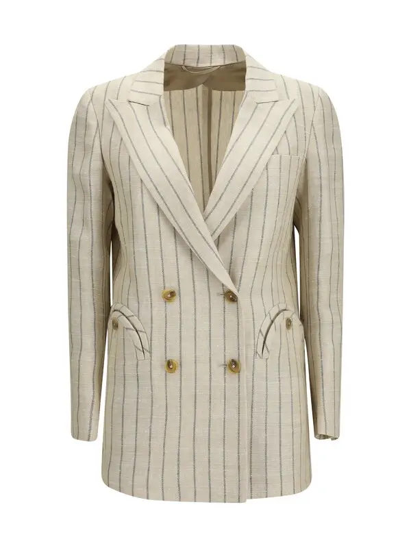 BLAZÉ MILANO Blazè Milano Serene Tea Blazer - Cream