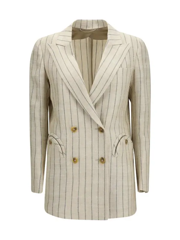 BLAZÉ MILANO Blazè Milano Serene Tea Blazer - Cream