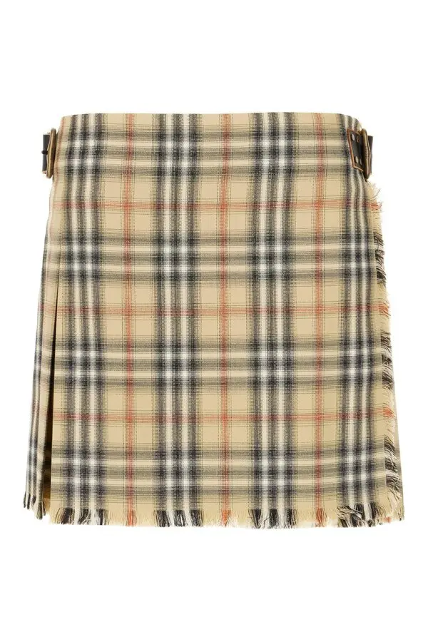 Burberry Plaid Mini Skirt - Multicolor