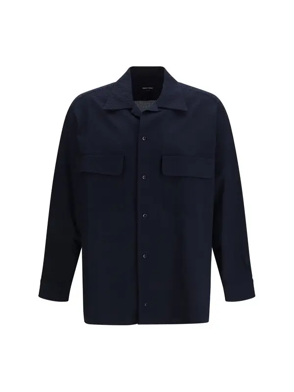 Giorgio Armani Cotton Shirt With Classic Collar