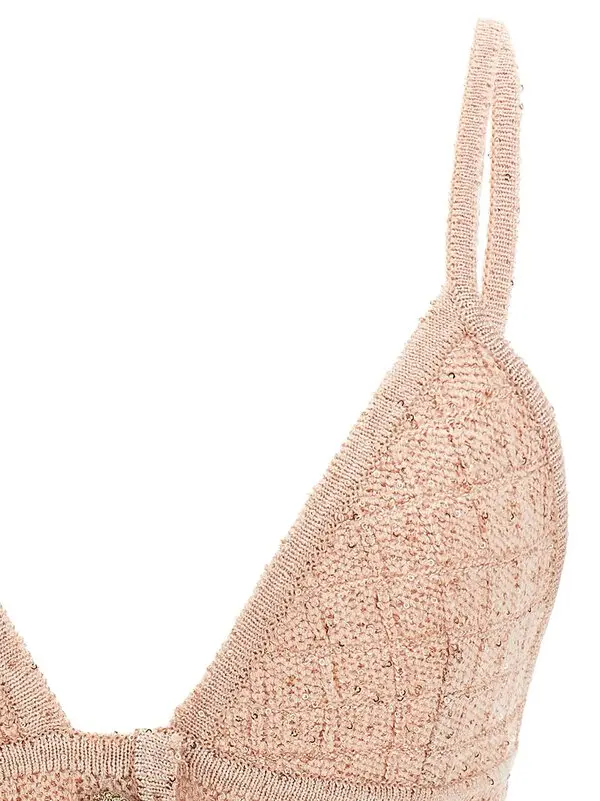 Alessandra Rich Sequin Top