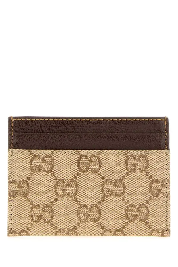 Gucci Gg Canvas Essence Classic Card Holder - Multicolor