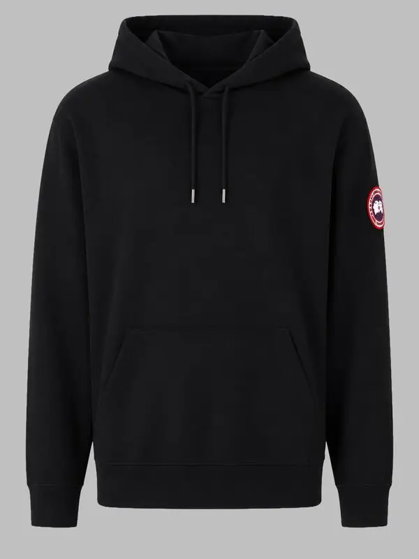 Canada Goose Hooded Sweatshirt With Logo Patch - Black