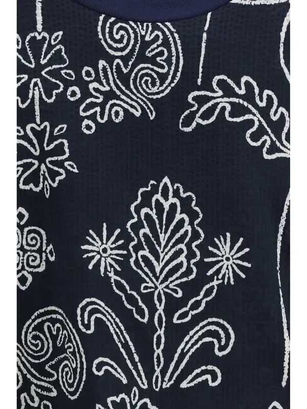 Giorgio Armani Cotton T-shirt With All Over Pattern - Multicolor