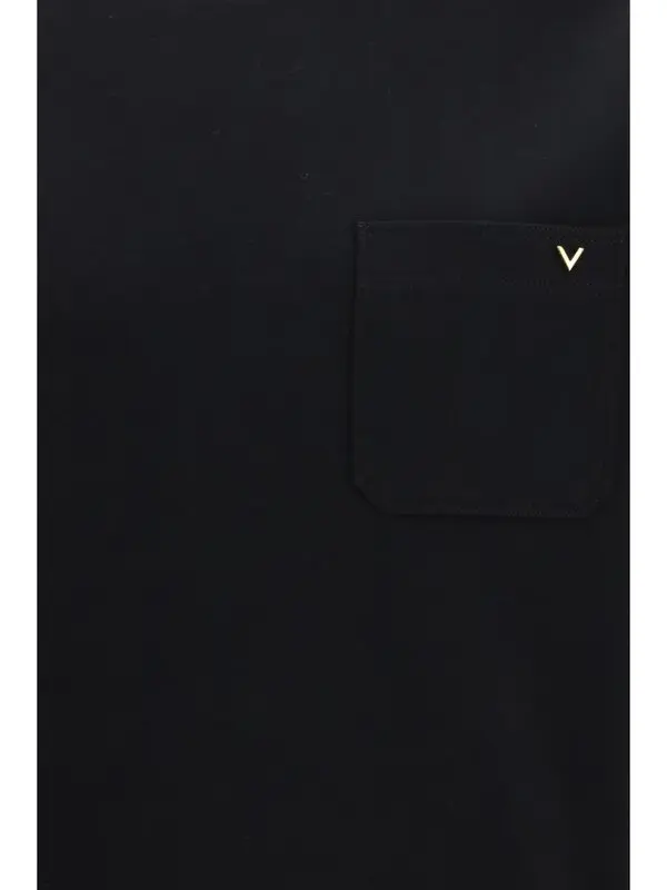 Valentino Garavani Sweatshirt With Pocket And Vlogo - Black