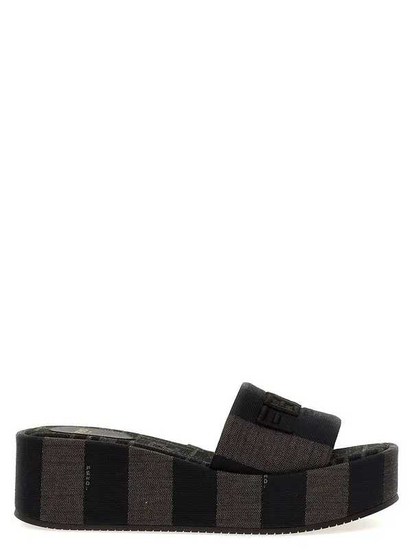 Fendi Sunshine' Sandals - Brown
