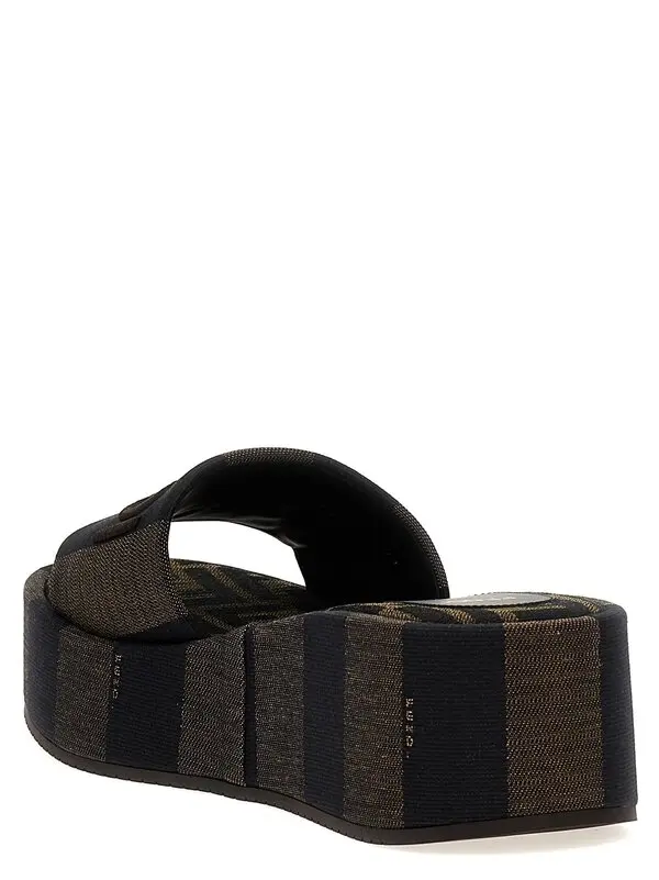 Fendi Sunshine' Sandals - Brown