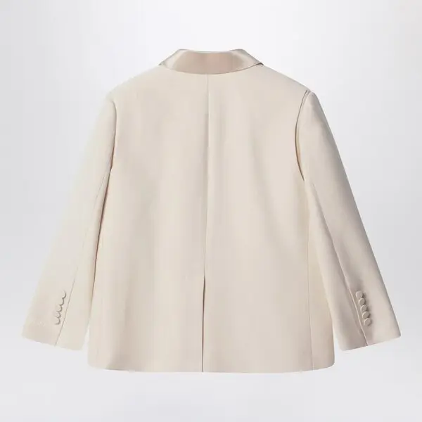 Fendi Ivory Single-brested Jacket