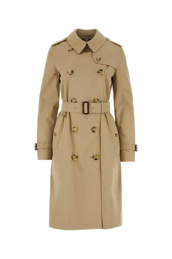 Burberry Cotton Trench Coat - Brown