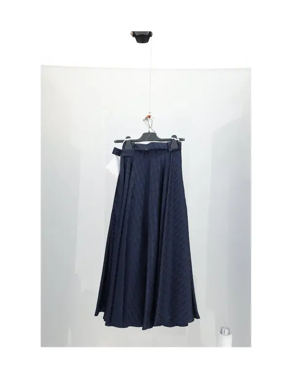 Dior Oblique Ton Sur Ton Skirt - Blue