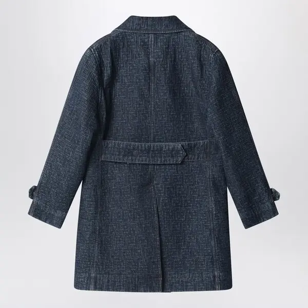 Fendi Dark Ff Denim Jacket - Blue