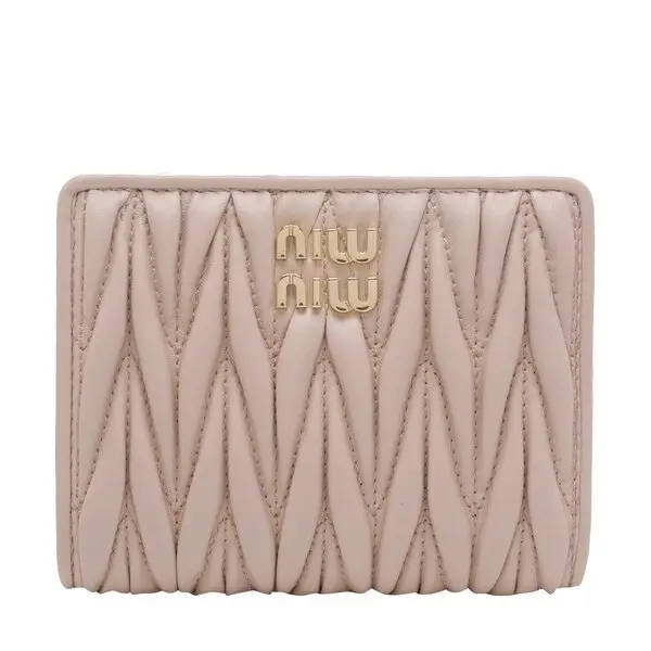Miu Miu Logo Matelasse' Wallet