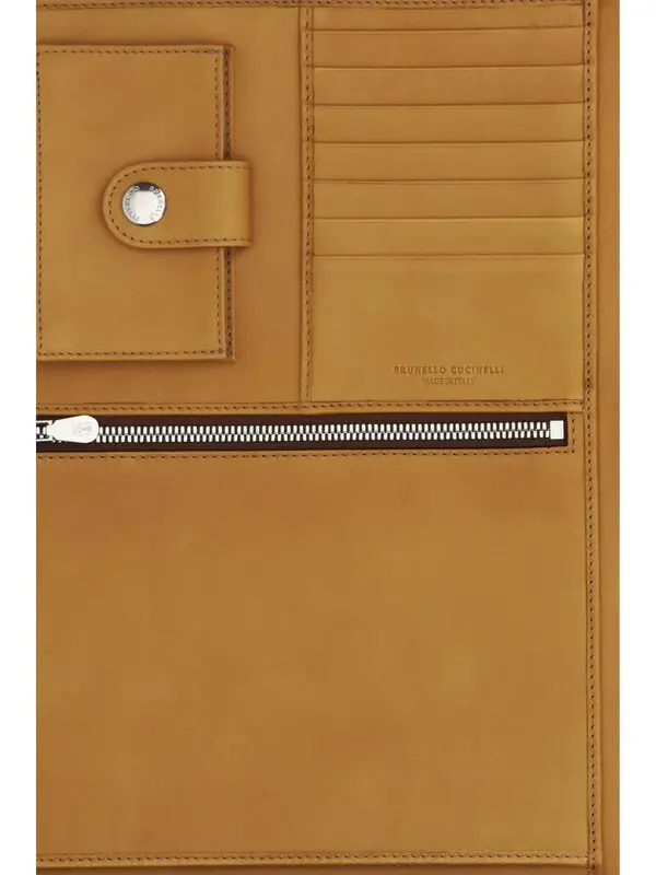 Brunello Cucinelli Leather Laptop Case