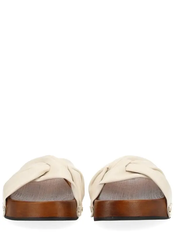 GANNI Zoccolo Tia Fairy Shoes - Cream