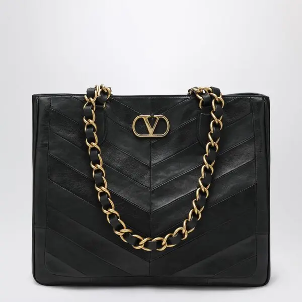 Valentino Garavani Laseine Shopping Bag - Black
