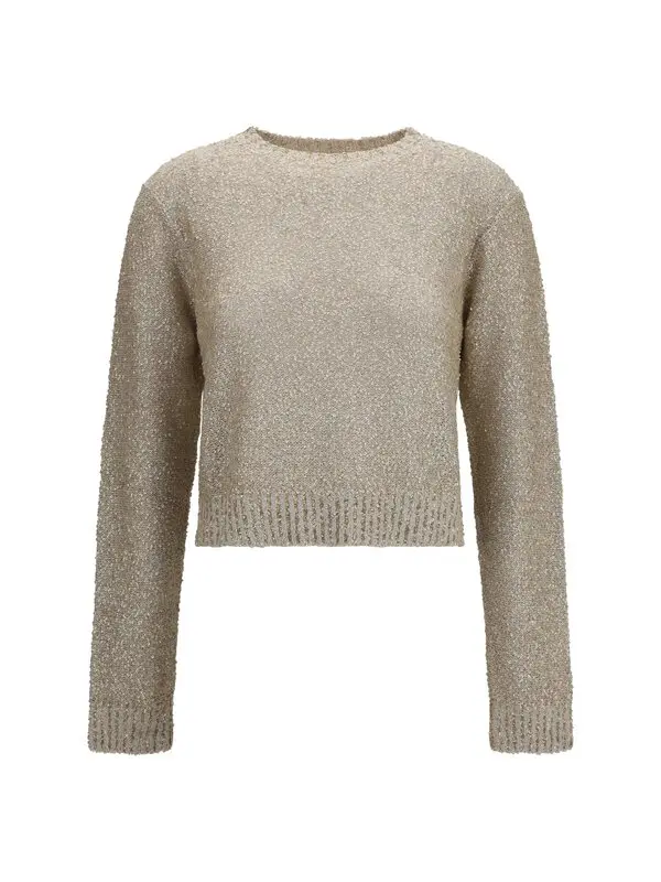 Brunello Cucinelli Sequin Sweater - Cream