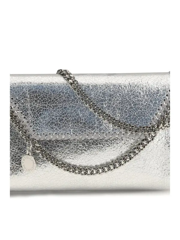 Stella McCartney Falabella Metallic Fabric Shoulder Bag