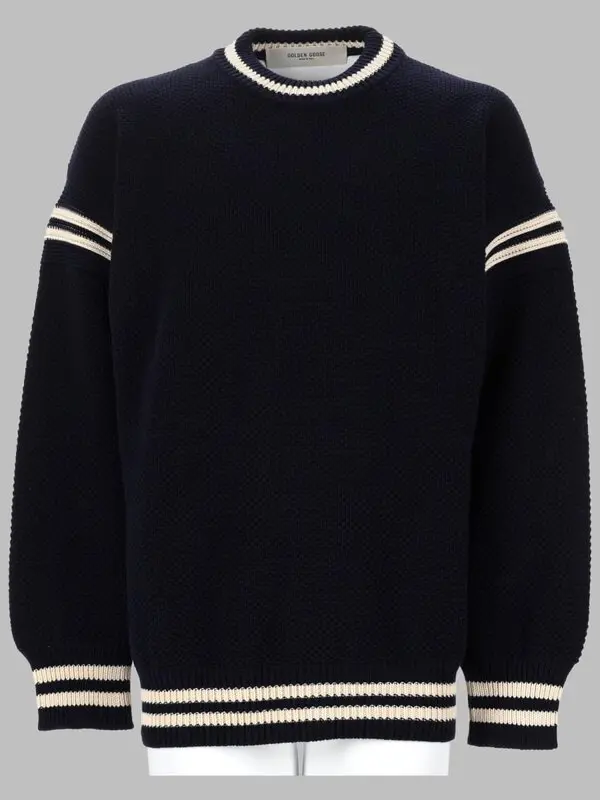 GOLDEN GOOSE Maglione Boxy - Blue