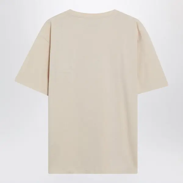 Valentino Garavani Butter-colored Â€œmade In Â€ T-shirt - Cream