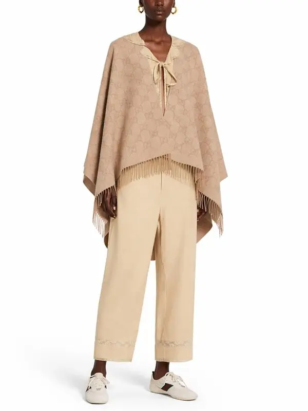 Gucci Cashmere Cape Gg
