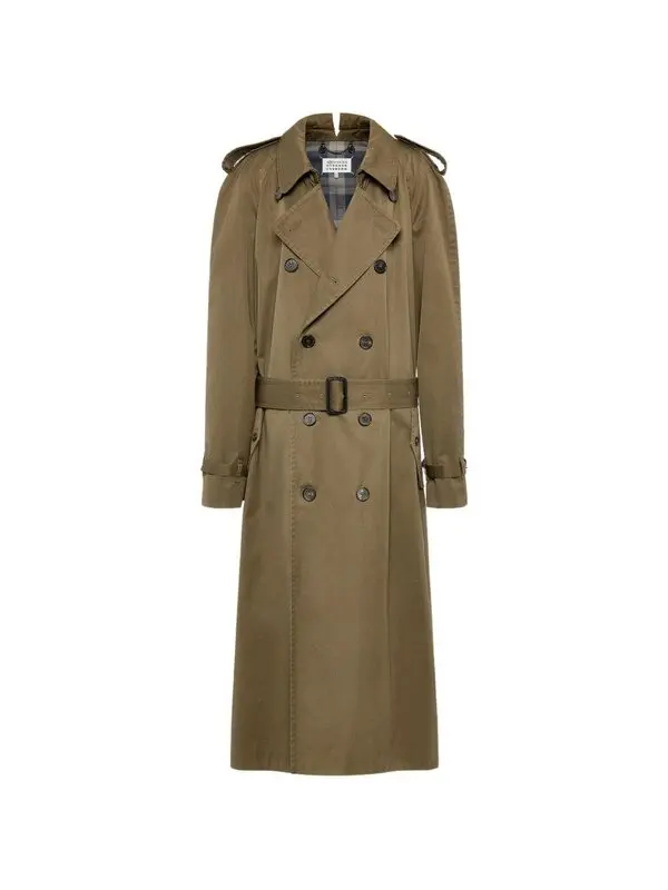 MAISON MARGIELA Cotton Trench Coat - Multicolor