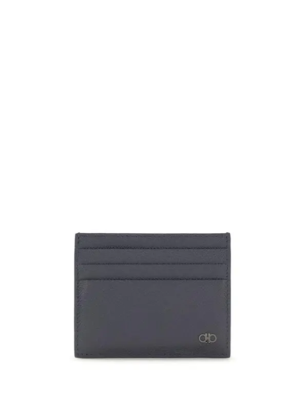 FERRAGAMO Gancini Card Holder - Blue