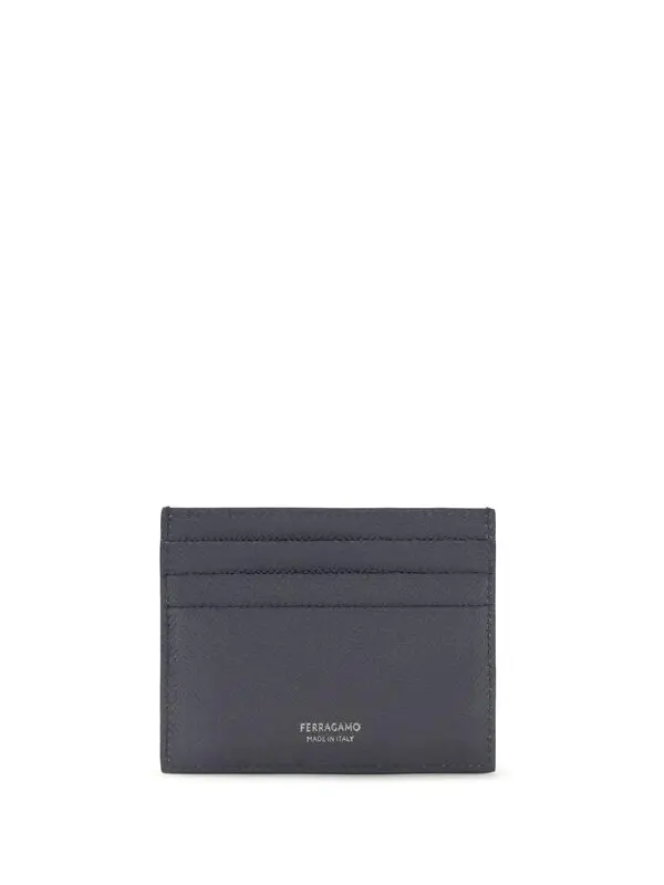 FERRAGAMO Gancini Card Holder - Blue