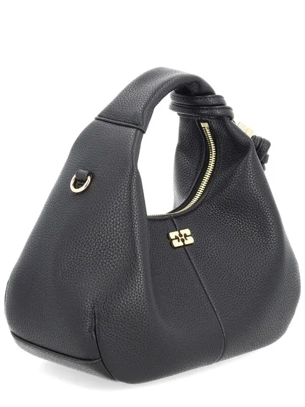 GANNI Small Hobo Bag - Black
