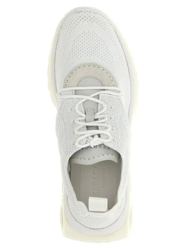 FERRAGAMO Nima Technical Knit Sneakers - White