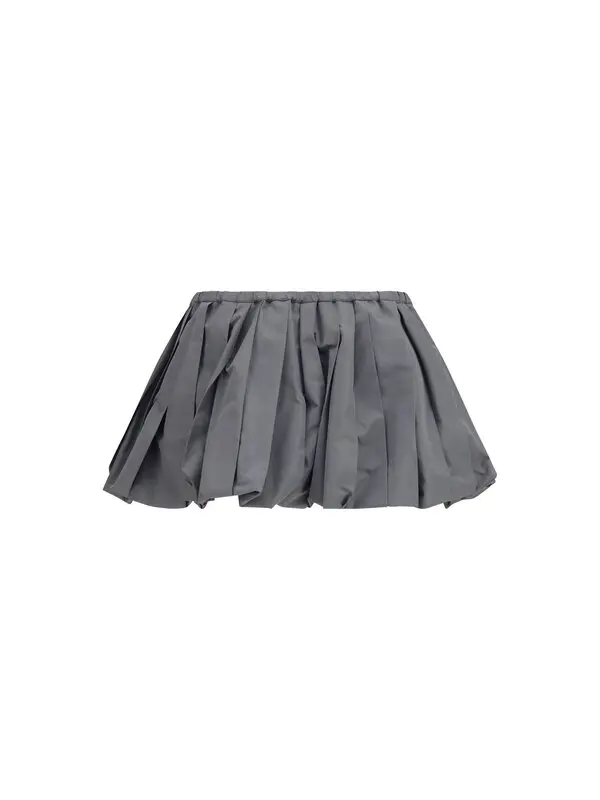 Miu Miu Balloon Mini Skirt - Gray