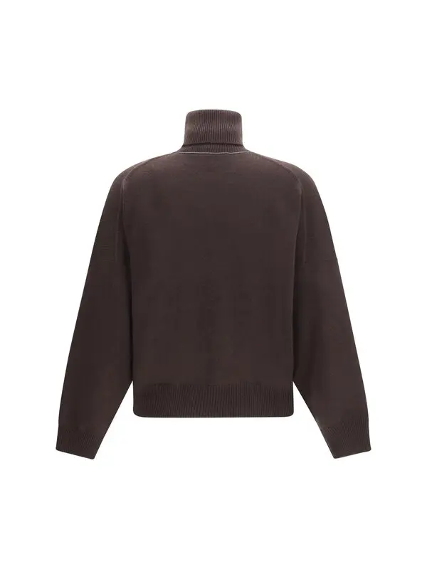 Brunello Cucinelli Cashmere Turtleneck Sweater - Brown