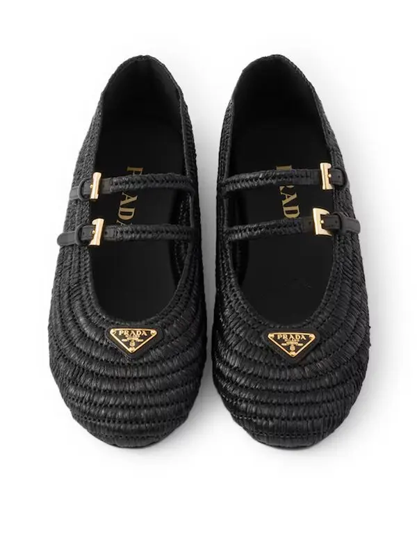 Prada Crochet Ballerinas