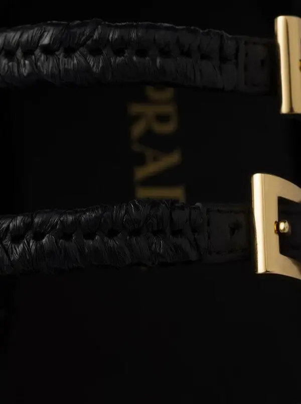 Prada Crochet Ballerinas - Black