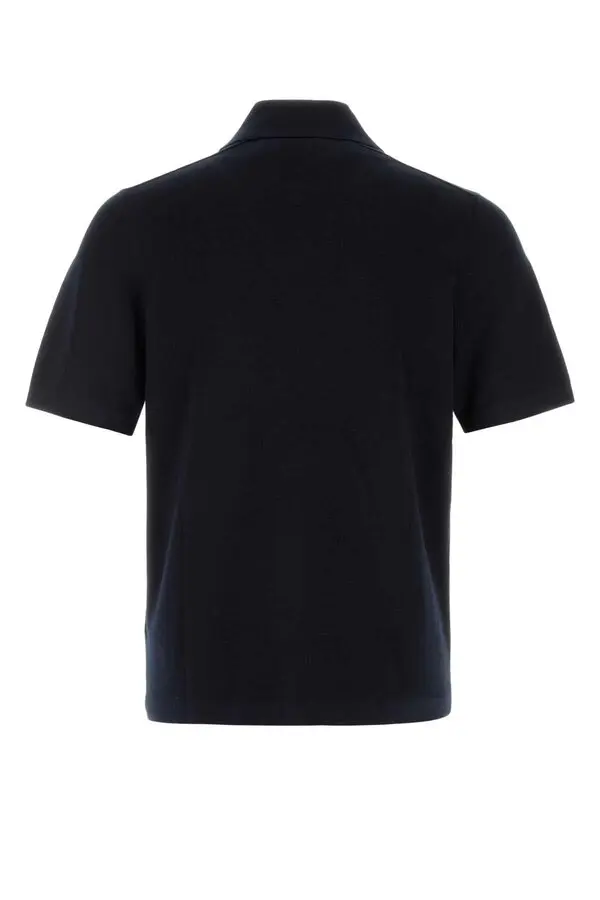 Burberry Midnight Wool Polo Shirt - Blue