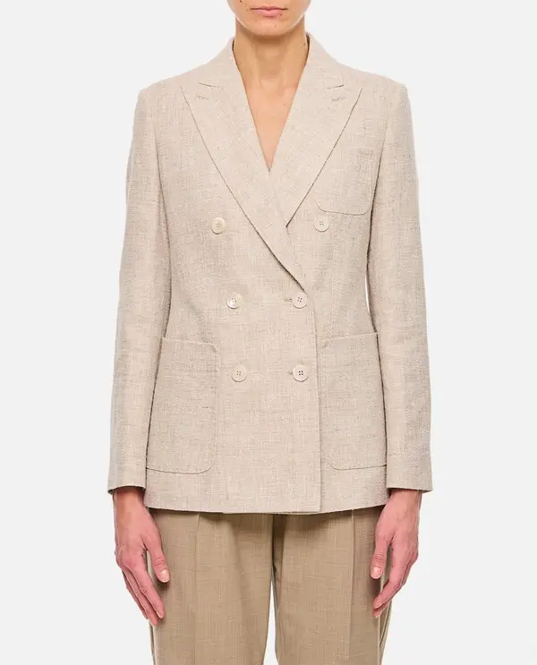 Max Mara Targa Linen Blazer - Multicolor