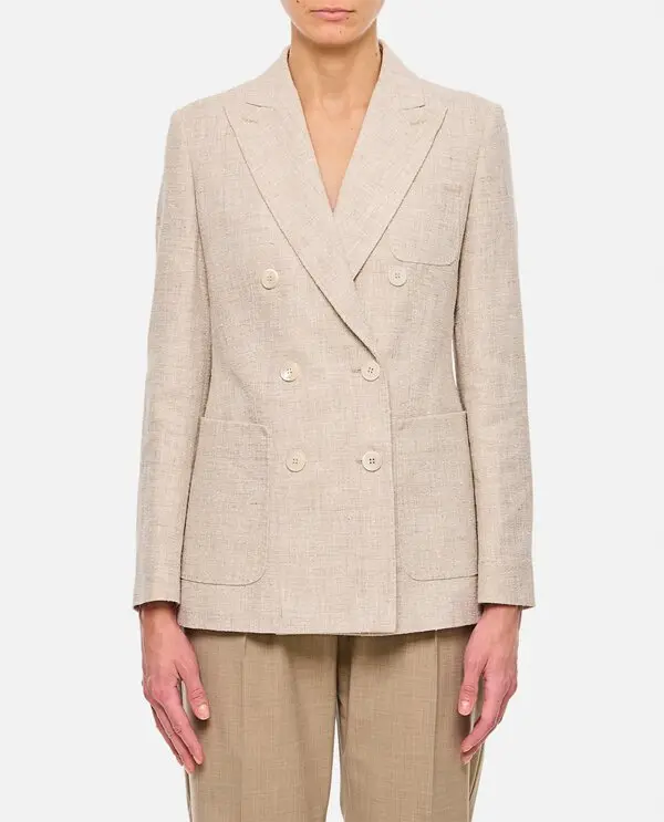 Max Mara Targa Linen Blazer - Multicolor