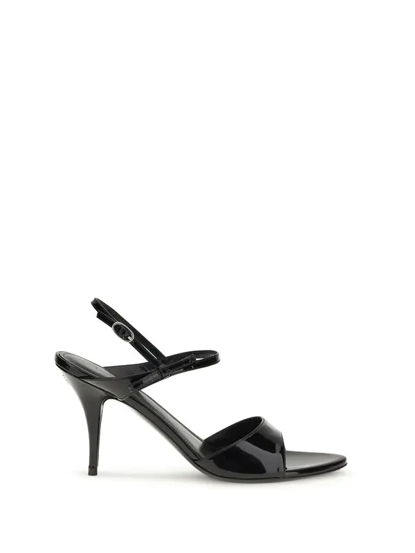 Balenciaga Avenue Bow Sandals - Black