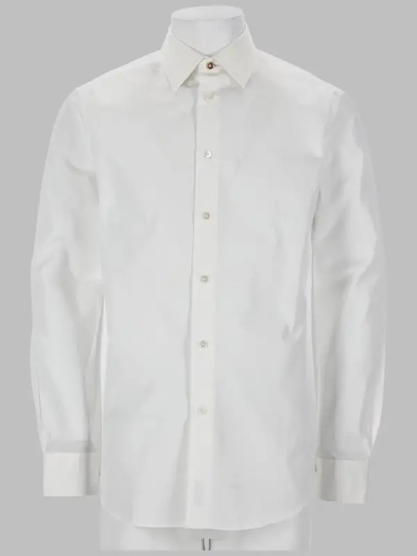 Paul Smith Camicia Regular Fit In Cotone - White