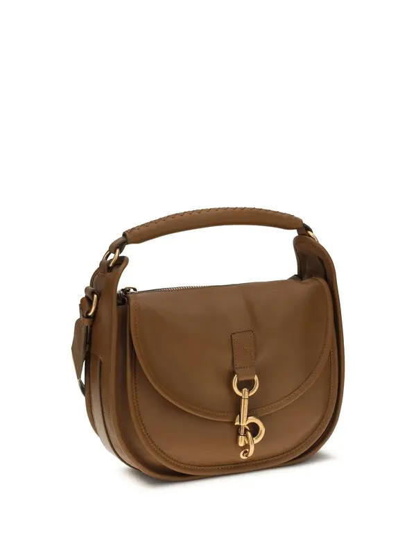 Burberry Small B Clip Crossbody Bag - Brown