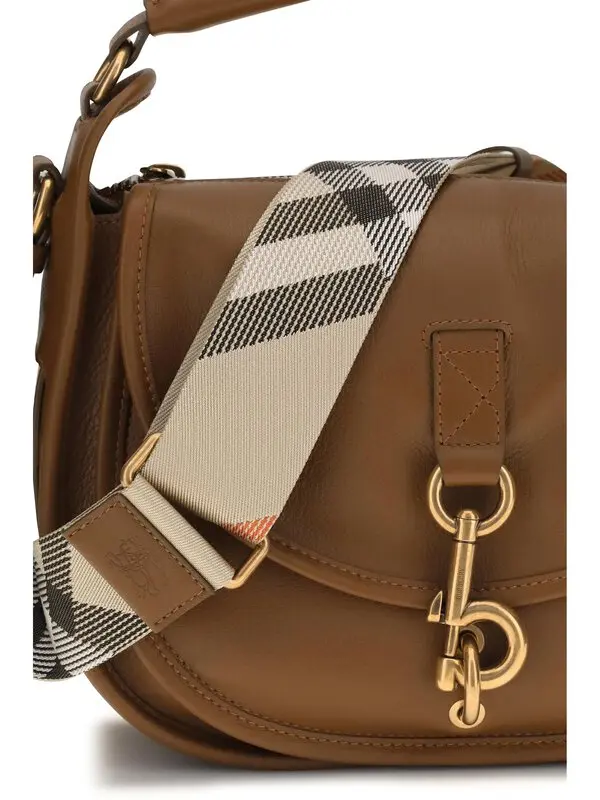 Burberry Small B Clip Crossbody Bag - Brown