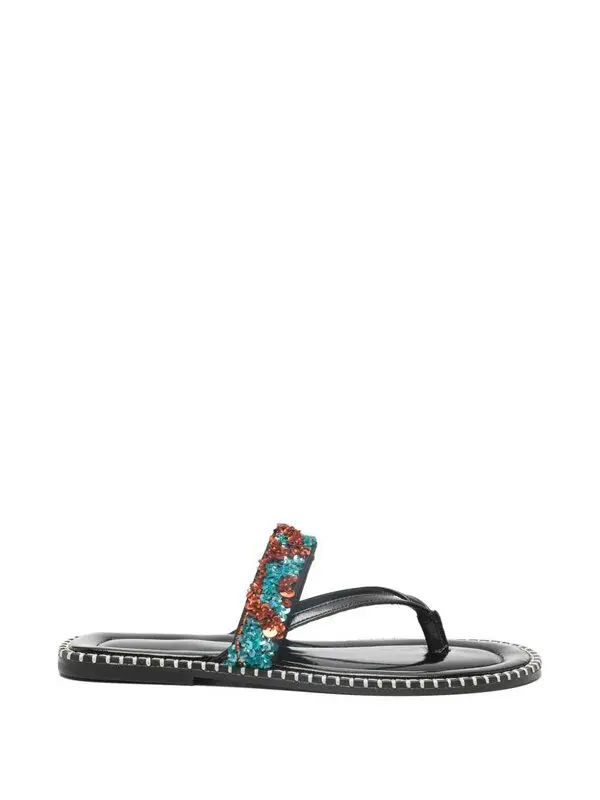 Dries Van Noten Sandals 00280-ws261-95 W.l.shoes Emb Q.0857 - Blue