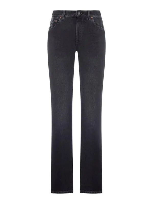 Saint Laurent Straight Leg Denim Jeans