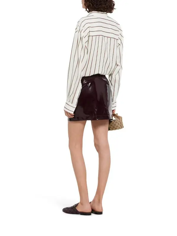 Gucci Vertical Striped Silk Shirt