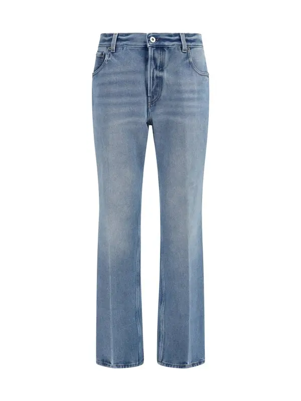 Miu Miu Washed Denim Five-pocket Jeans