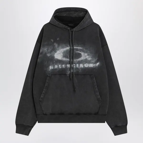 Balenciaga Faded Crayon Loop Oversize Hoodie