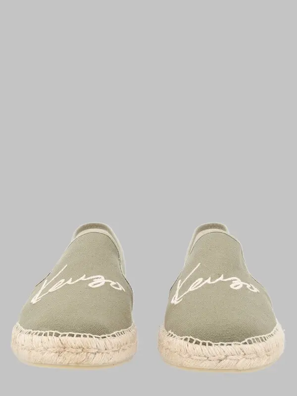 Kenzo Espadrilla Con Logo Ricamato